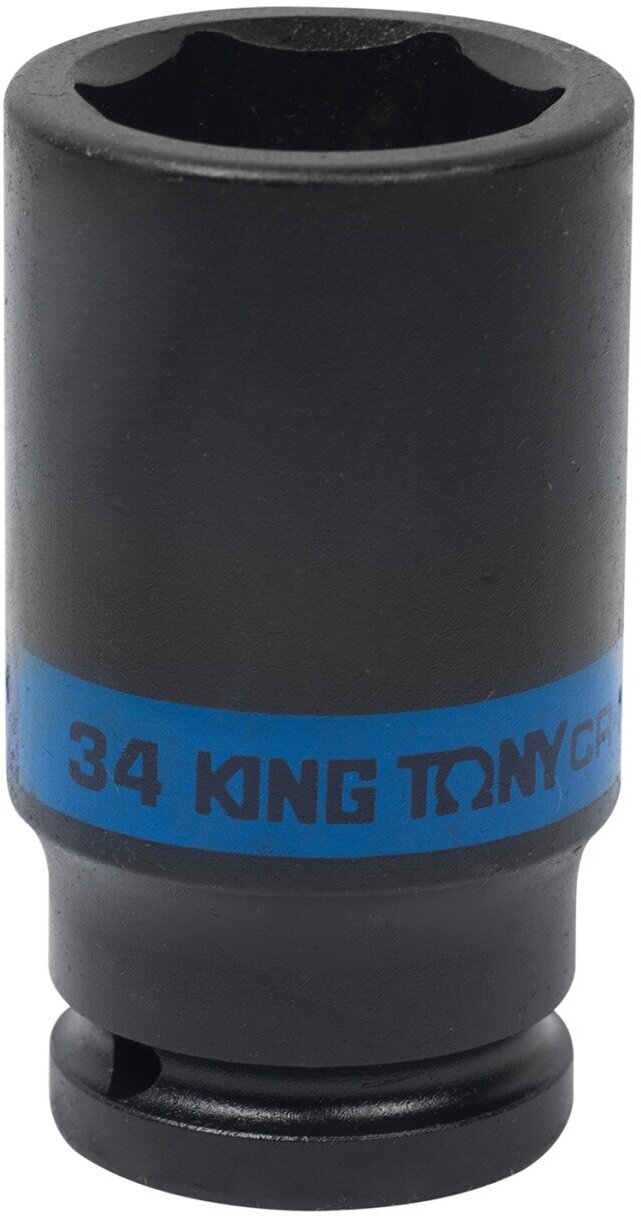 Головка торцевая ударная глубокая шестигранная 3/4", 34 мм KING TONY 643534M