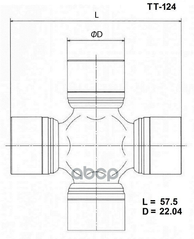 Крестовина Карданного Вала Toyo TOYO арт. TT124