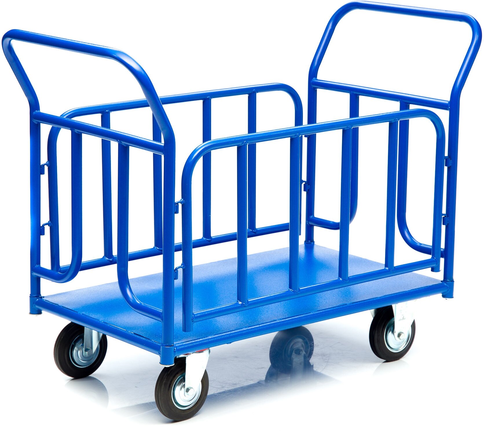 Тележка платформенная Стелла-техник КПО-500Т-150-И , с бортами, 800х1200мм