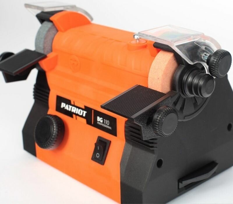 Электроточило PATRIOT BG 110, 100 Вт 9000 об/мин, диаметр 50 мм, толщина круга 13 мм (160301503)