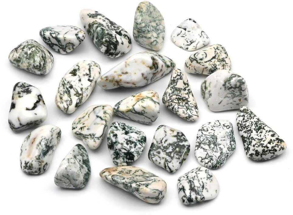 Агат древесный галтовка фракция 15-30мм, упаковка 100г (M) .