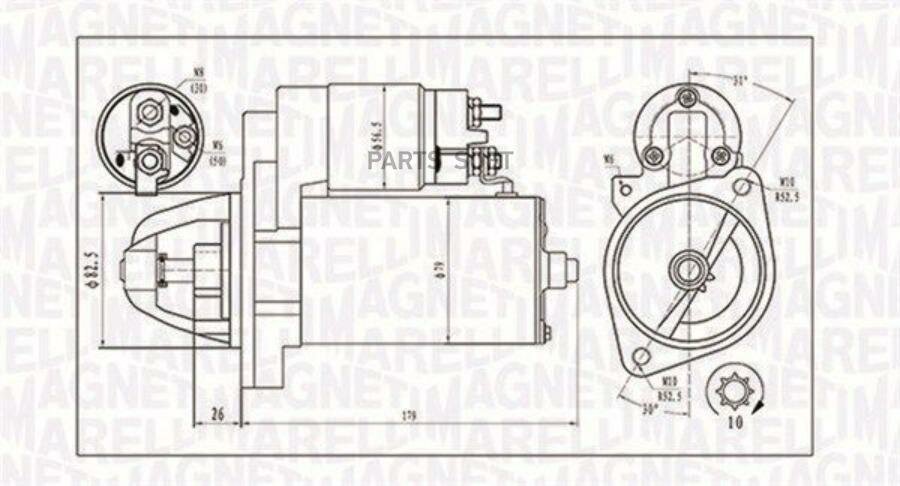 MAGNETI MARELLI 063721202010 стартер 2 3Kw