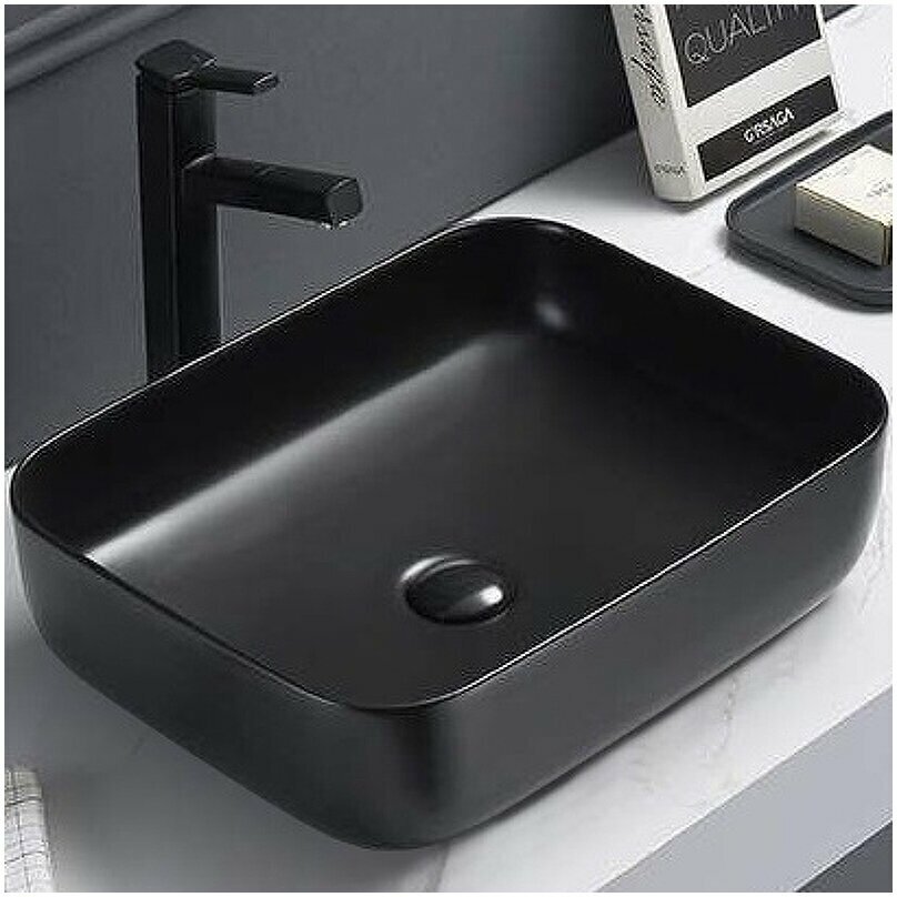 Раковина Ceramalux накладная 2105B цвет черный