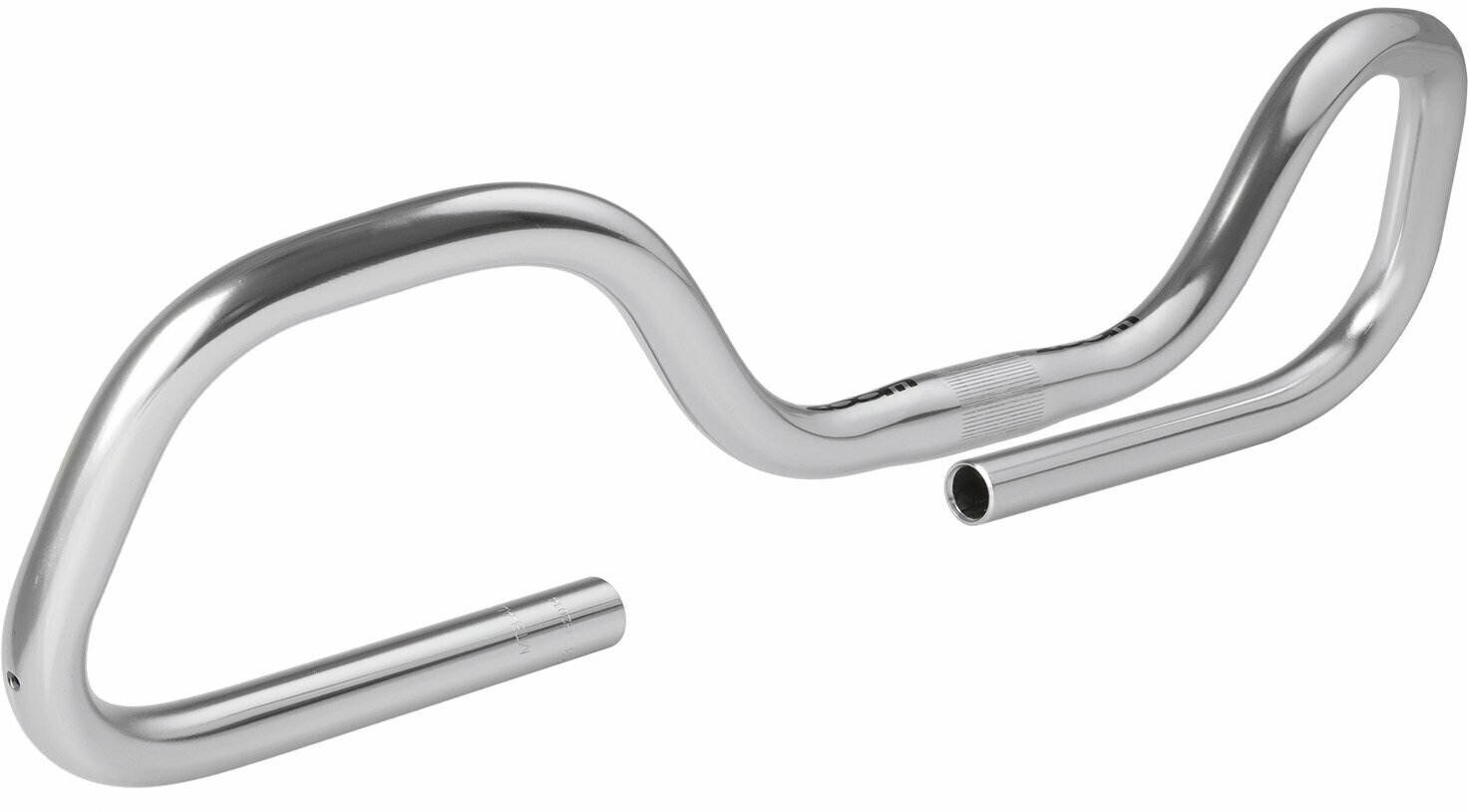 Руль бабочка для велосипеда Zoom. Под вынос 25.4мм. Ширина 590 мм. Цвет: Серебристый
