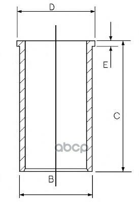Гильза цилиндра ДВС Goetze арт. 1402507000