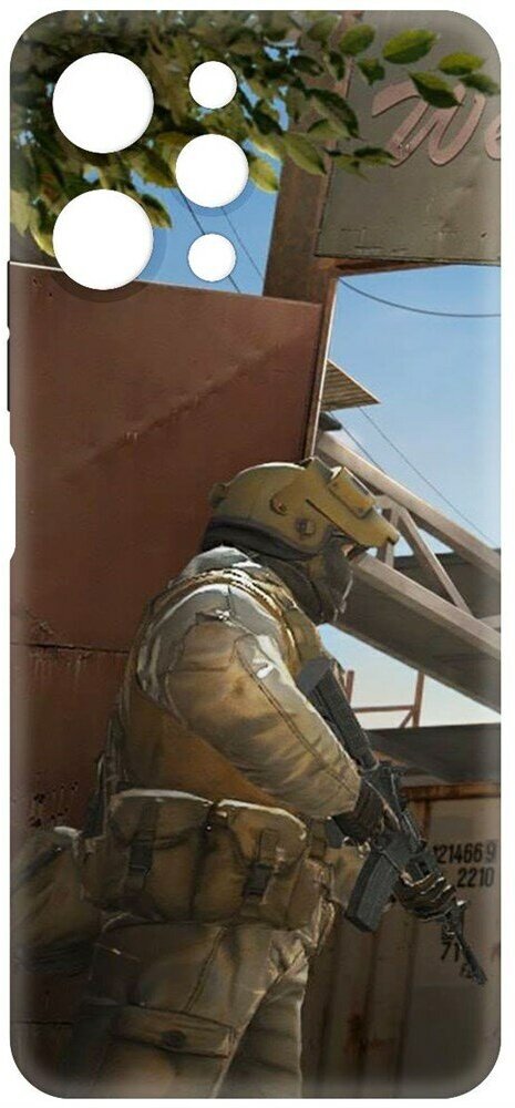 Чехол-накладка Krutoff Soft Case Cтандофф 2 (Standoff 2) - Rust для Xiaomi Redmi 12 черный