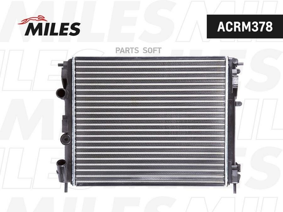 ACRM378 MILES Радиатор RENAULT CLIO II 1.9D +A/C (мех. Сборка) 99-