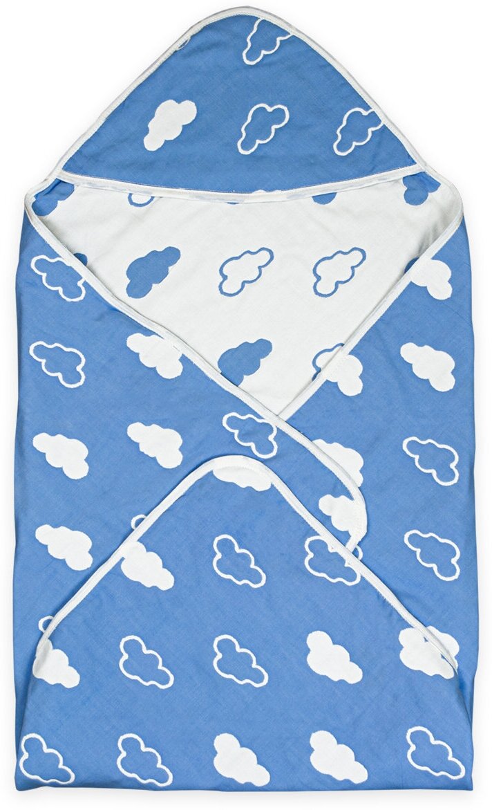 Одеяло-конверт для новорожденного Облака, весеннее, розовое, 90х90 см, Baby Fox BF-BLNT-40