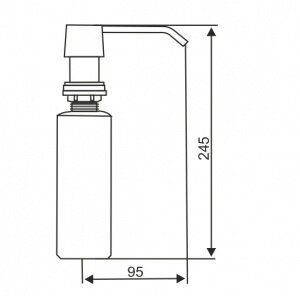 Дозатор Longran Standart LD0003 CR хром