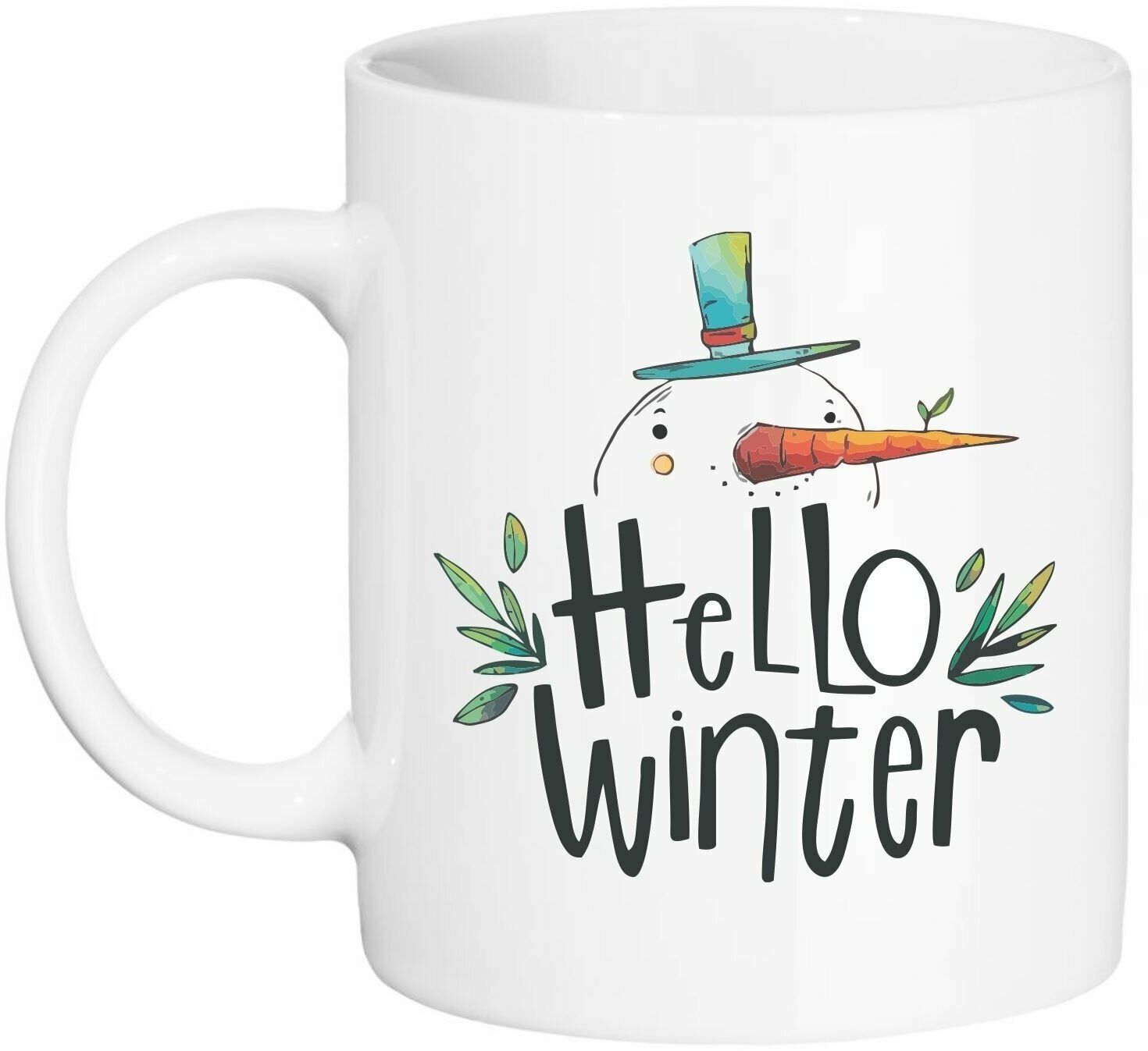 Кружка "Hello Winter" кружки / подарок / кружка с приколом / прикол / чашка чайная / чашка кофейная / стакан