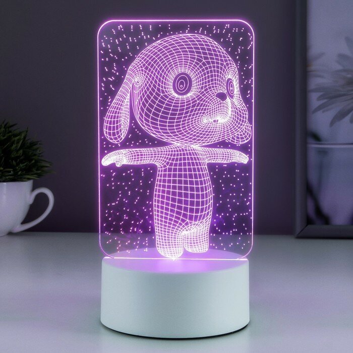 Светильник «Щенок» LED RGB от сети RISALUX