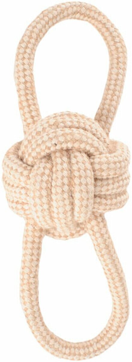Игрушка для собак Triol Natural Мяч с петельками хлопок джут 8 см 25 см (1 шт)