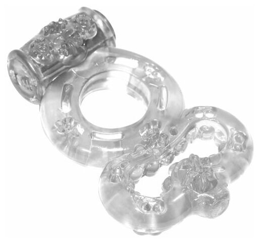 Прозрачное эрекционное кольцо Rings Treadle с подхватом