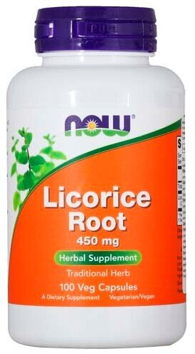 NOW Licorice Root 450 мг 100 капс (NOW)