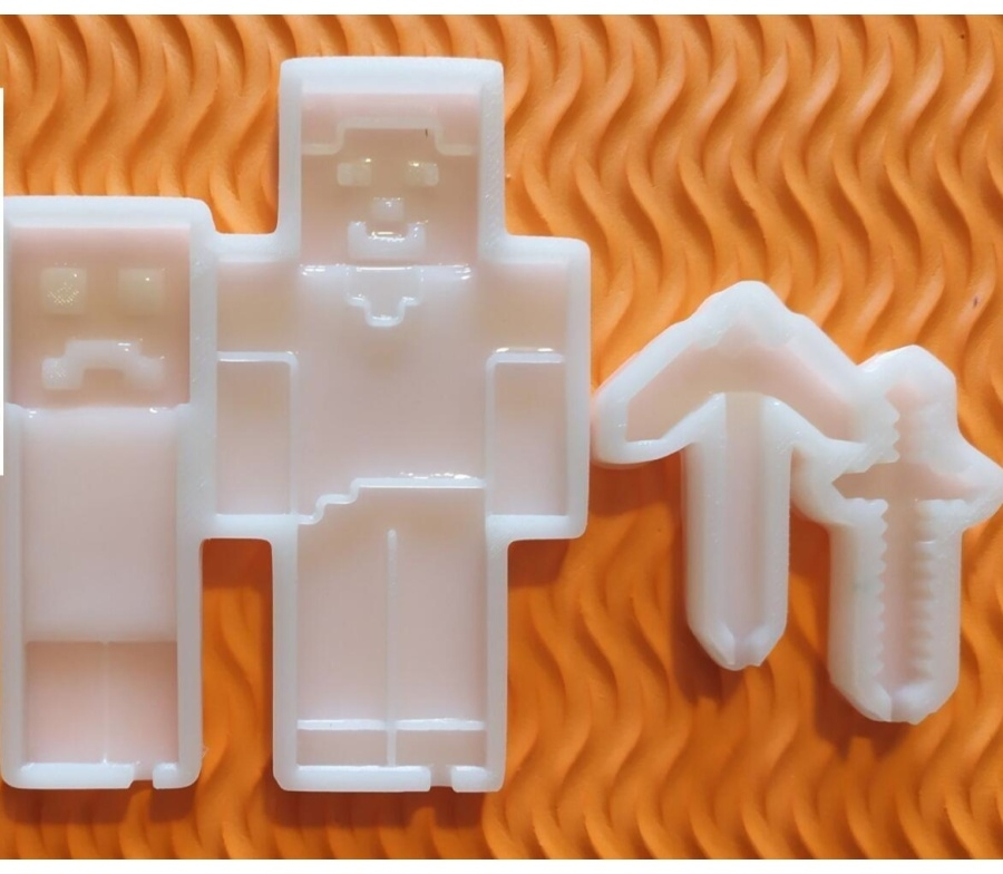 Форма для леденцов "майн крафт" размеры 10см 8 см 5 см