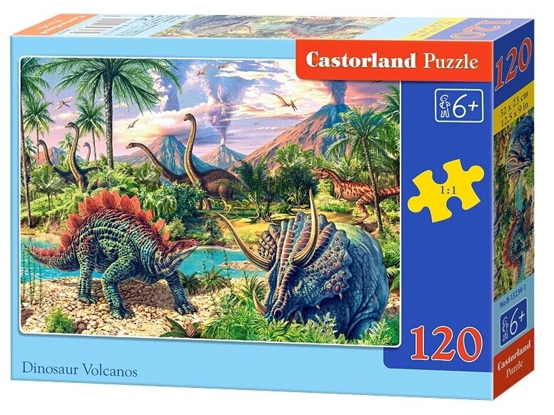 Пазл Castorland 120 деталей: Динозавры