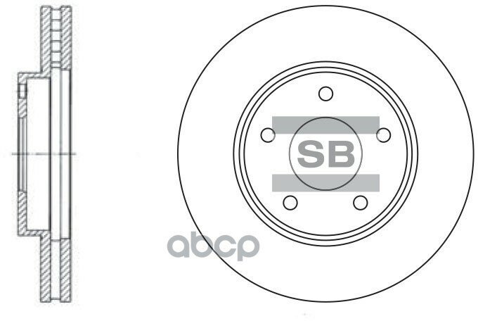 Тормозной диск Sangsin brake SD4202 для тормозной системы оригинальная посадка