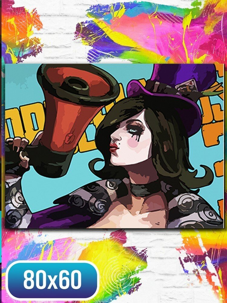 Картина по номерам на холсте игры borderlands 3 - 12135 60х80