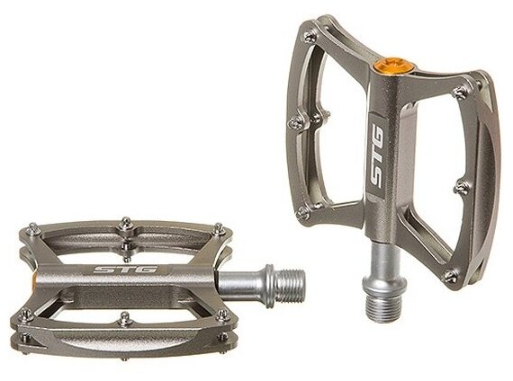 Педали Stg BC-PD216 алюм, на пром подшип. Серые