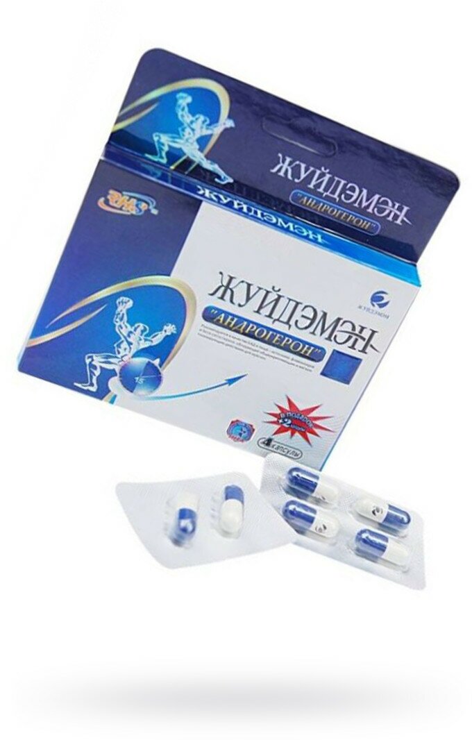 Возбуждающие капсулы Жуйдэмэн "Андрогерон", для мужчин, 6 шт