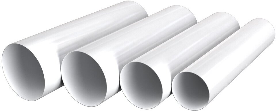 Канал-воздуховод ERA круглый, ПВХ, диаметр 125 мм, длина 1,5 м