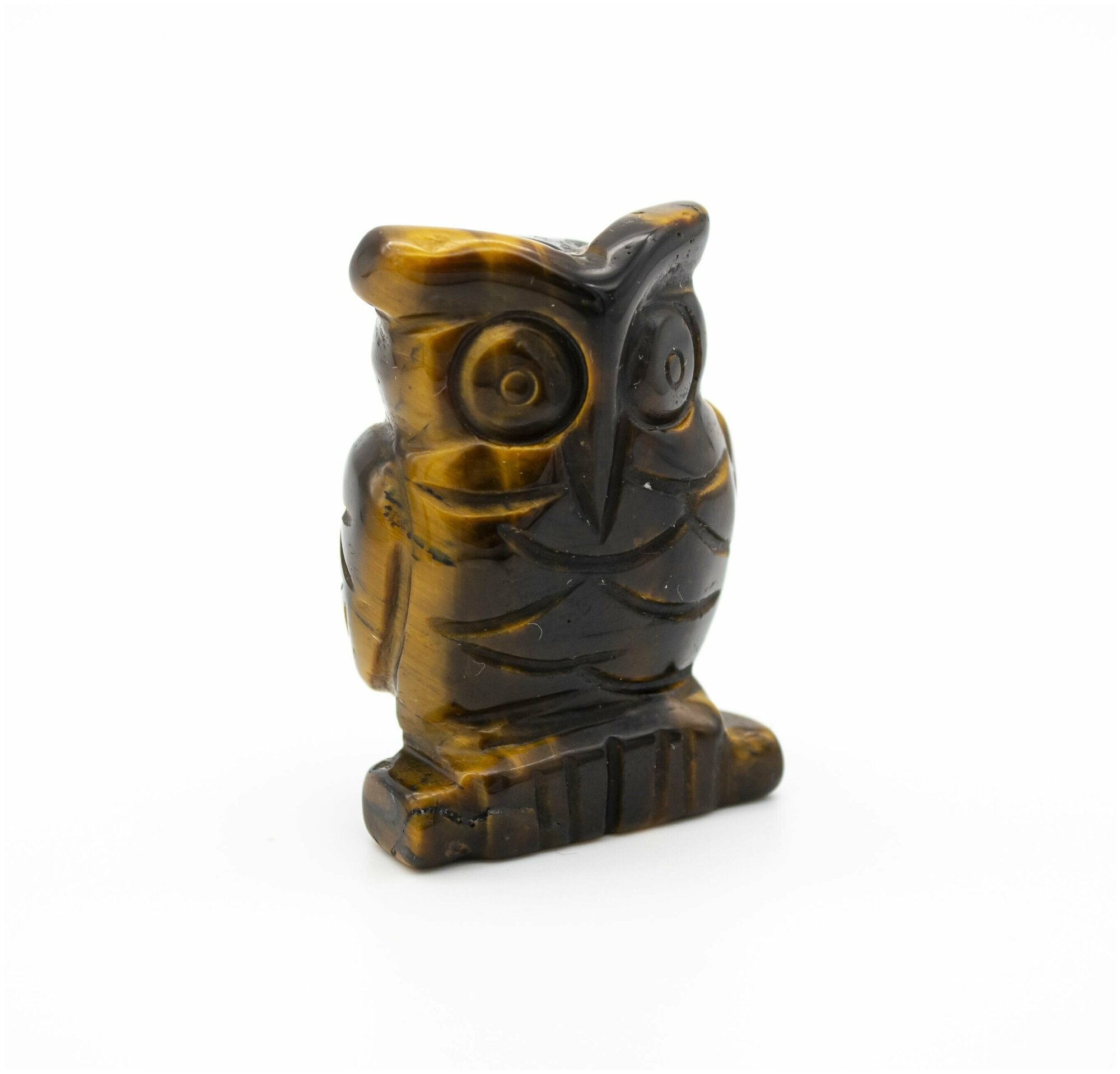 Статуэтка совы из тигрового глаза
