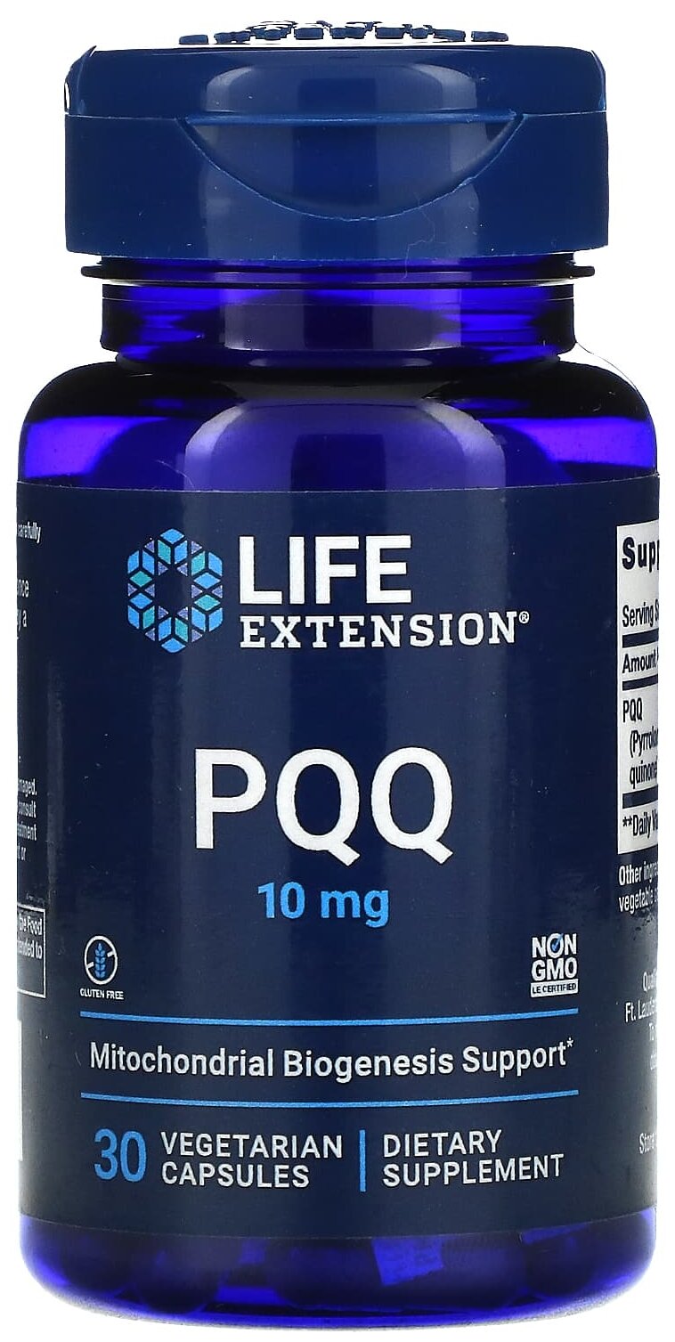 Life Extension PQQ Caps (пирролохинолинхинон) 10 мг 30 капсул (Life Extension)