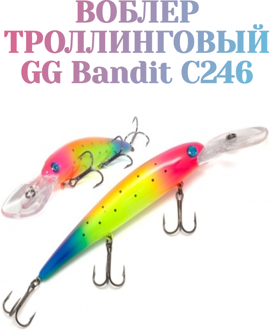 Воблер для троллинга German GG Bandit 120мм цвет C246 вес 19,5гр
