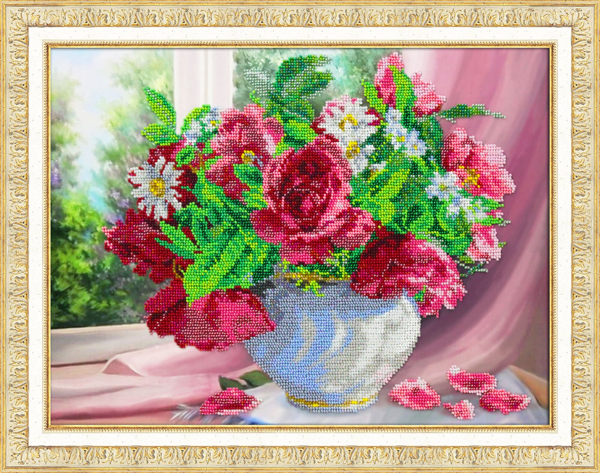 Набор для вышивания бисером "паутинка" Б-1256 Симфония простоты