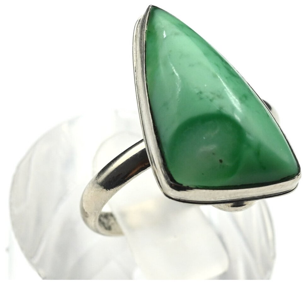 Кольцо, хризопраз