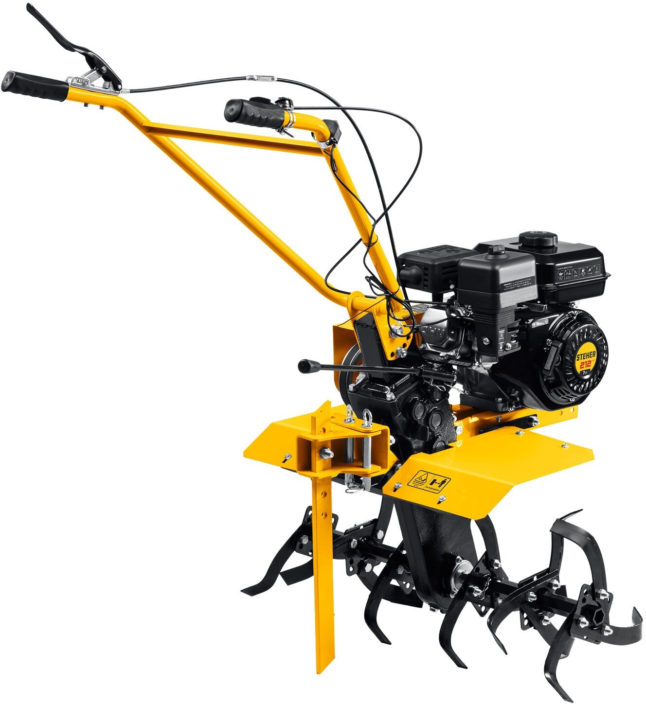 Мотоблок с понижающей передчей (GT-430 L) STEHER без колес, 7 л. с.