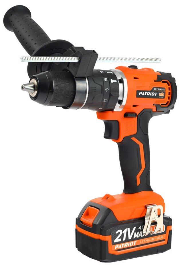 Шуруповерт PATRIOTBR 216LI UES-h, комплект бит и сверл