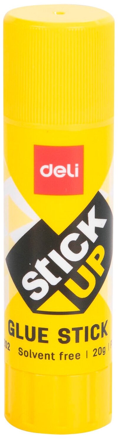 Набор из 12 штук Клей-карандаш Deli EA20210 20гр корпус желтый ПВП дисплей картонный усиленный Stick UP