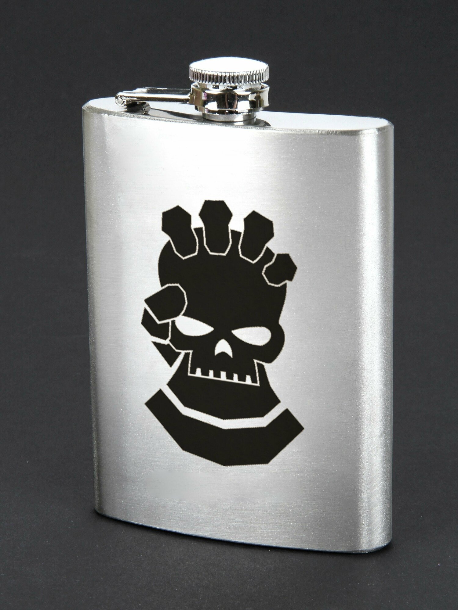 Фляжка для алкоголя с гравировкой 240мл 8oz Warhammer 40000 Кархародоны