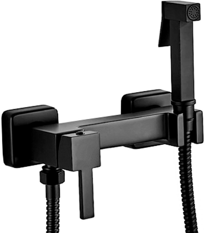 Смеситель с гигиеническим душем Felice 6515 N nero opaco