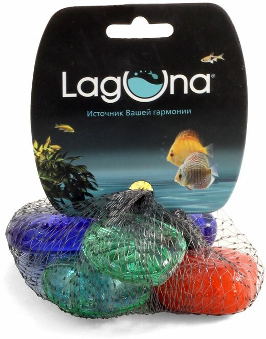 Грунт Laguna стеклянный "Звезда", 6шт, 35-40мм