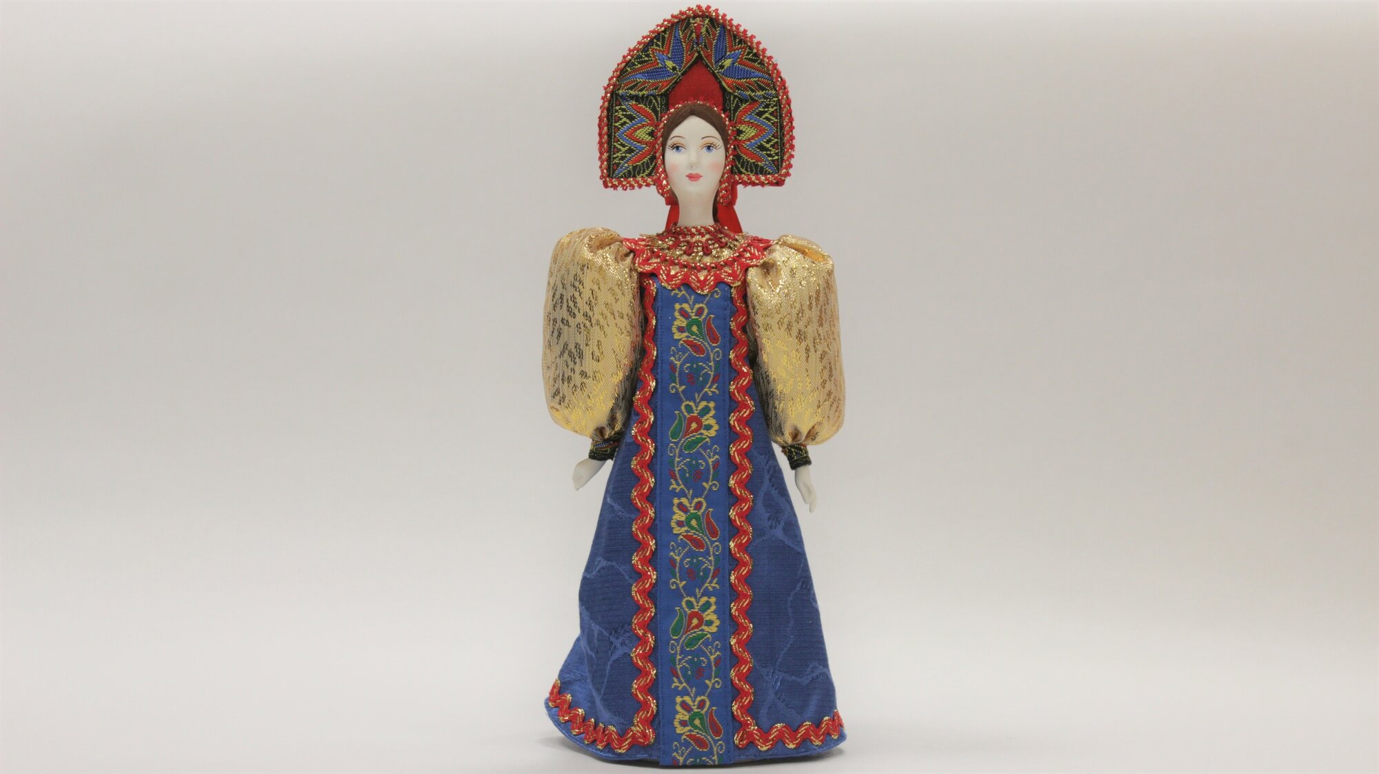 СПР.2 Кукла сувенир на статуэтки, Фарфоровая, Текстиль, СПБ