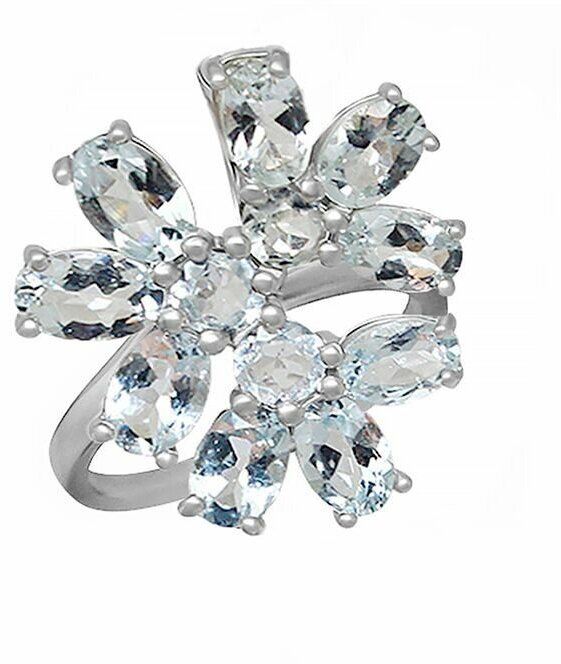 Кольцо, аквамарин