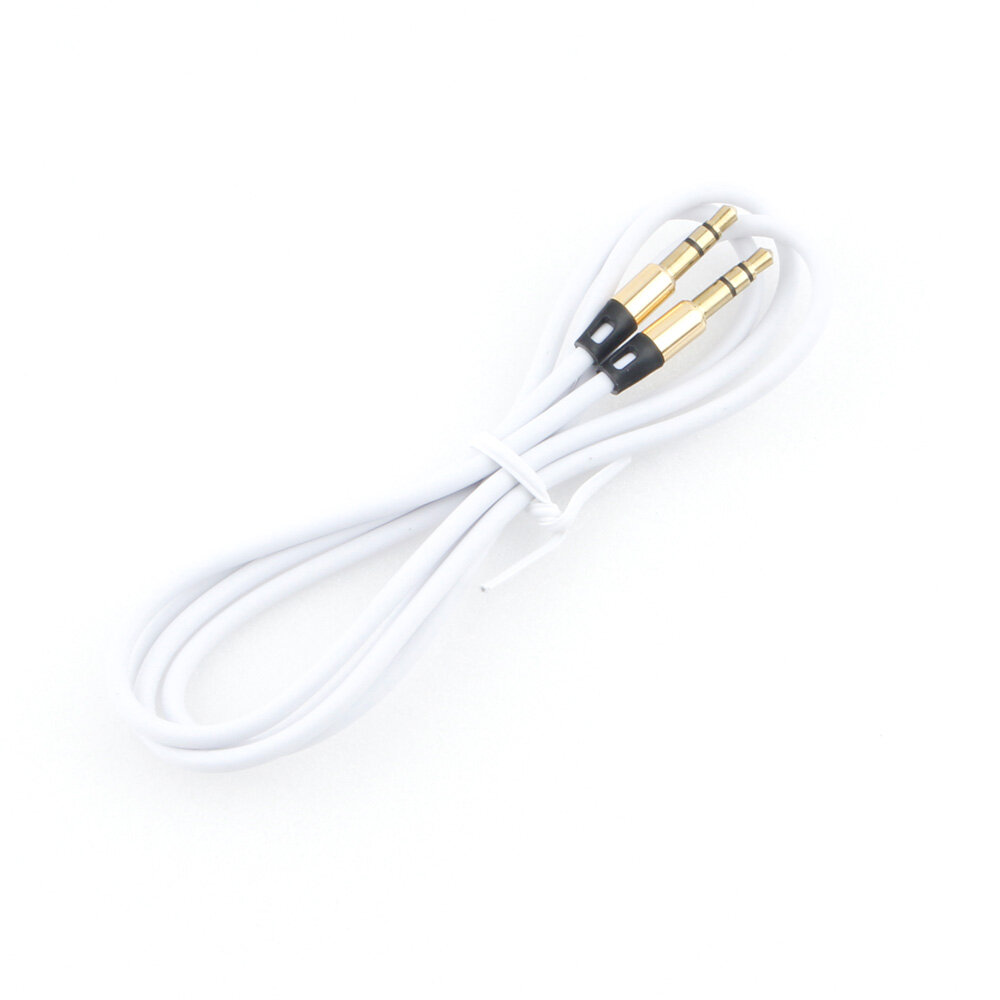 Кабель аудио Cablexpert CCAB-01-35MM-1MW, 3.5 джек , M/3.5 джек , M, белый, 1 м