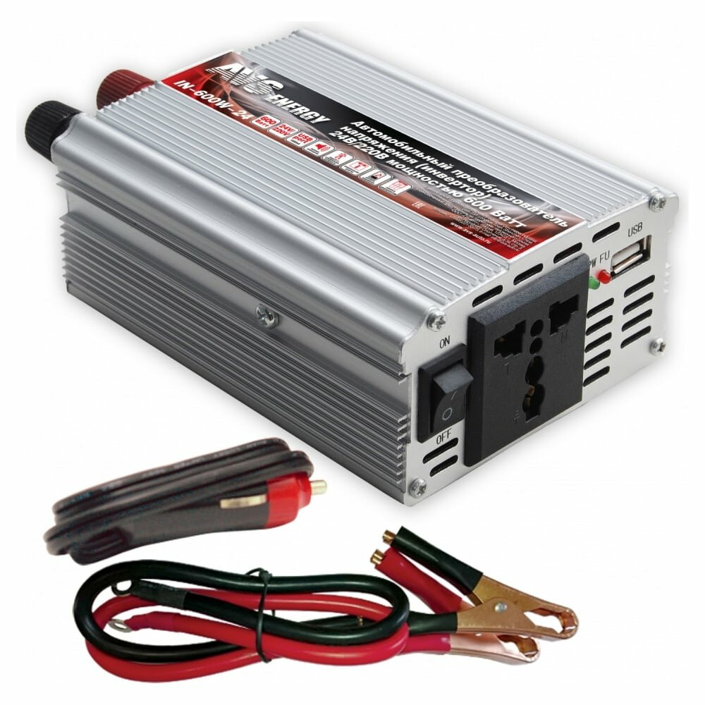 Автомобильный инвертор AVS IN-600W-24