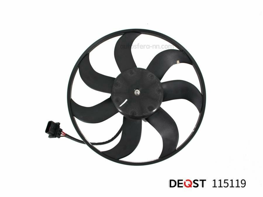 DEQST 115119 Электорвентилятор skoda rapid (nh3) 07,12-