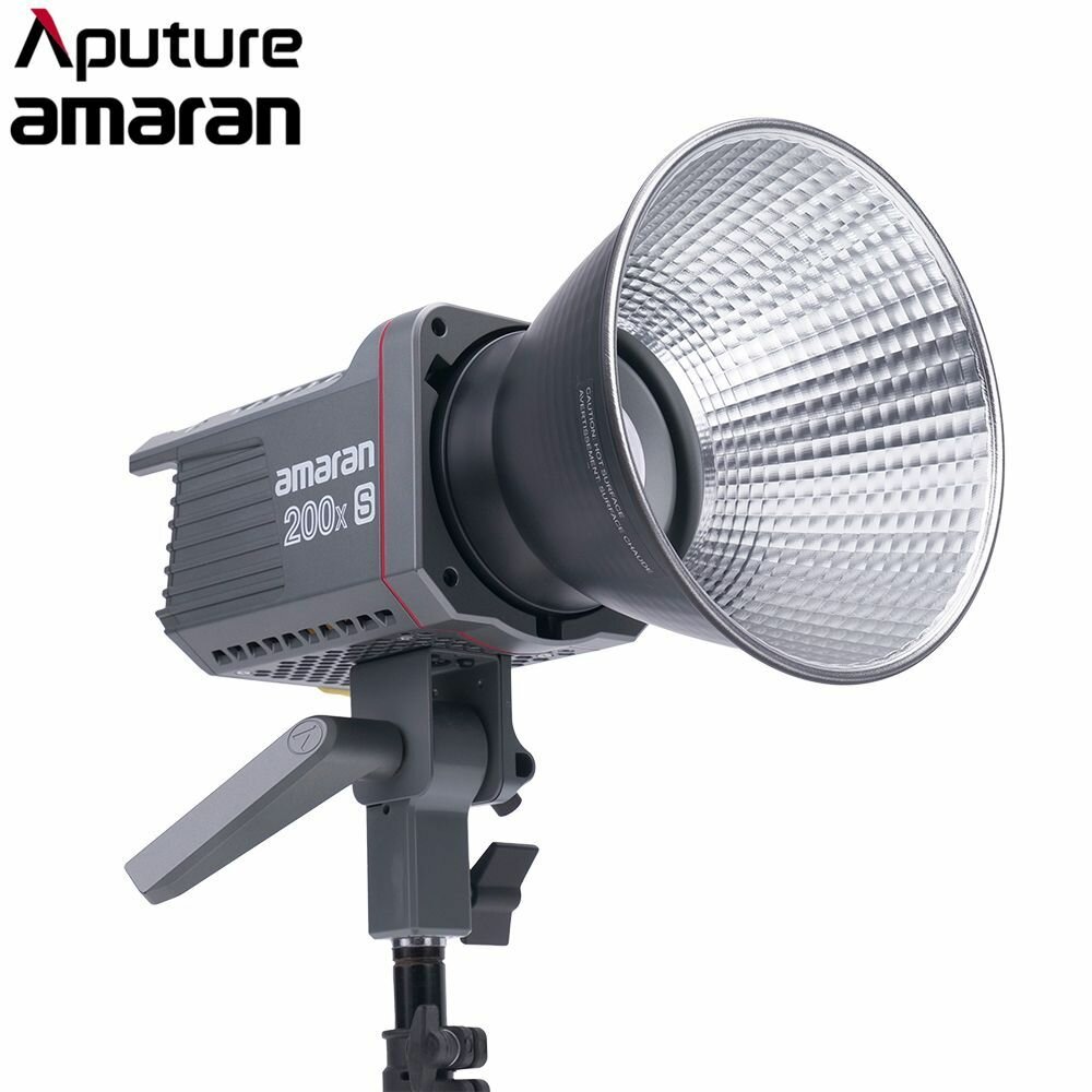 Aputure Amaran 200X S Двухцветная светодиодная видеолампа 2700-6500K, 100 Вт, Bluetooth, управление через приложение, 9 световых эффектов, бесшумный вентилятор