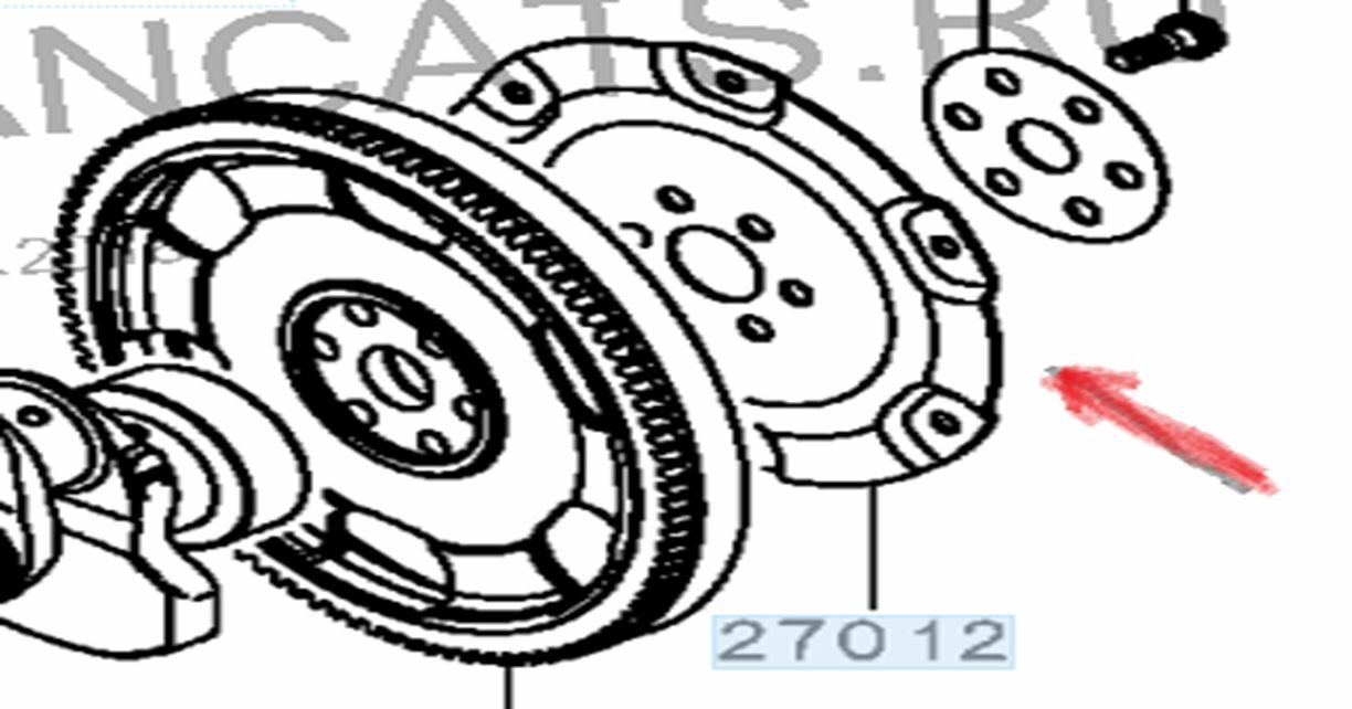 Пластина маховика на АКПП Mitsubishi L200 / Pajero Sport 2 2015