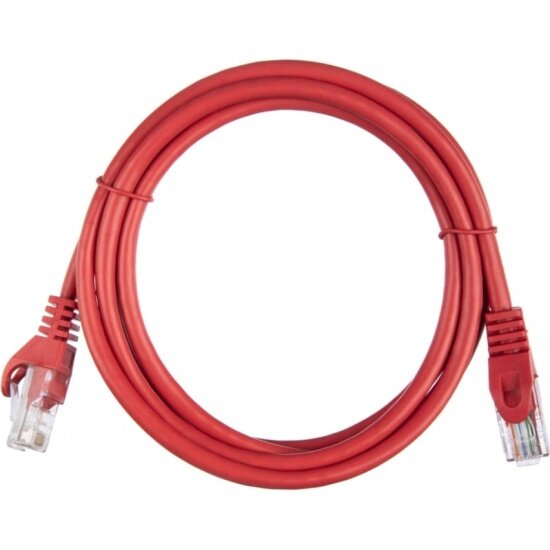 Патч-корд Acd LPU5E-15R Cat5e UTP 24AWG 4Pair, 7/0.18мм CCA Красный,1.5м
