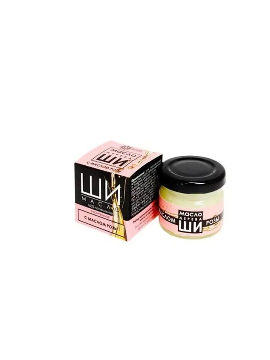 Масло Ши (Карите) с маслом розы для кожи и волос, 28 мл