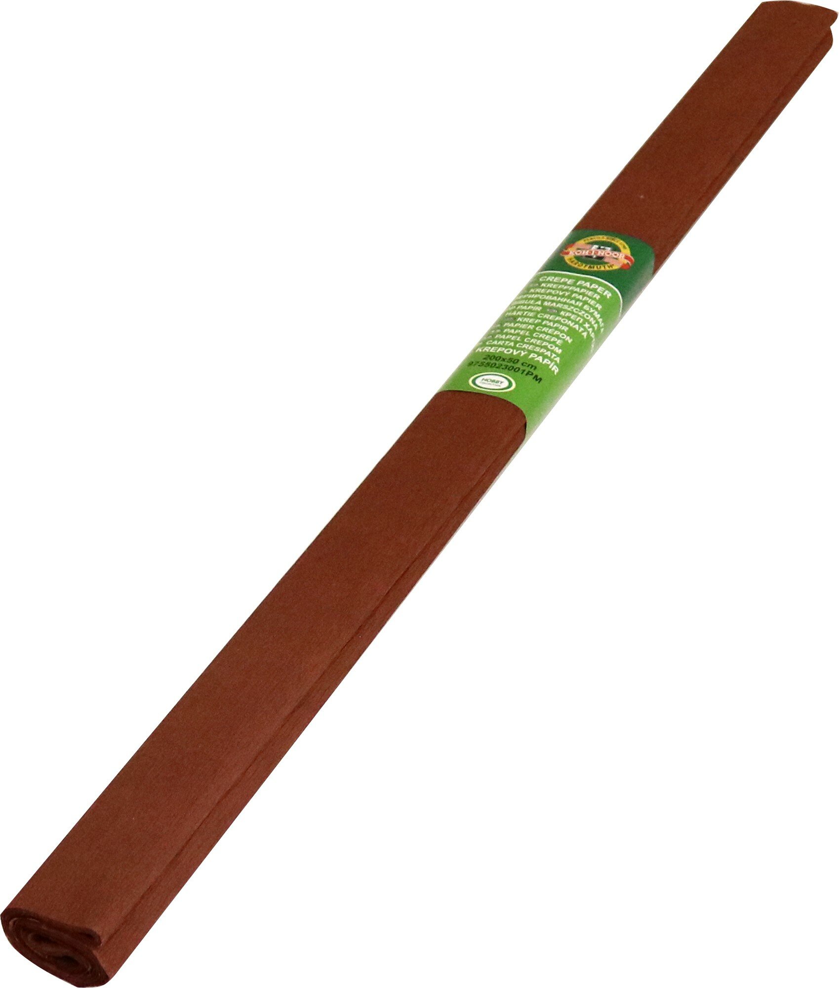 Бумага гофрированная, в рулоне, темно-коричневая