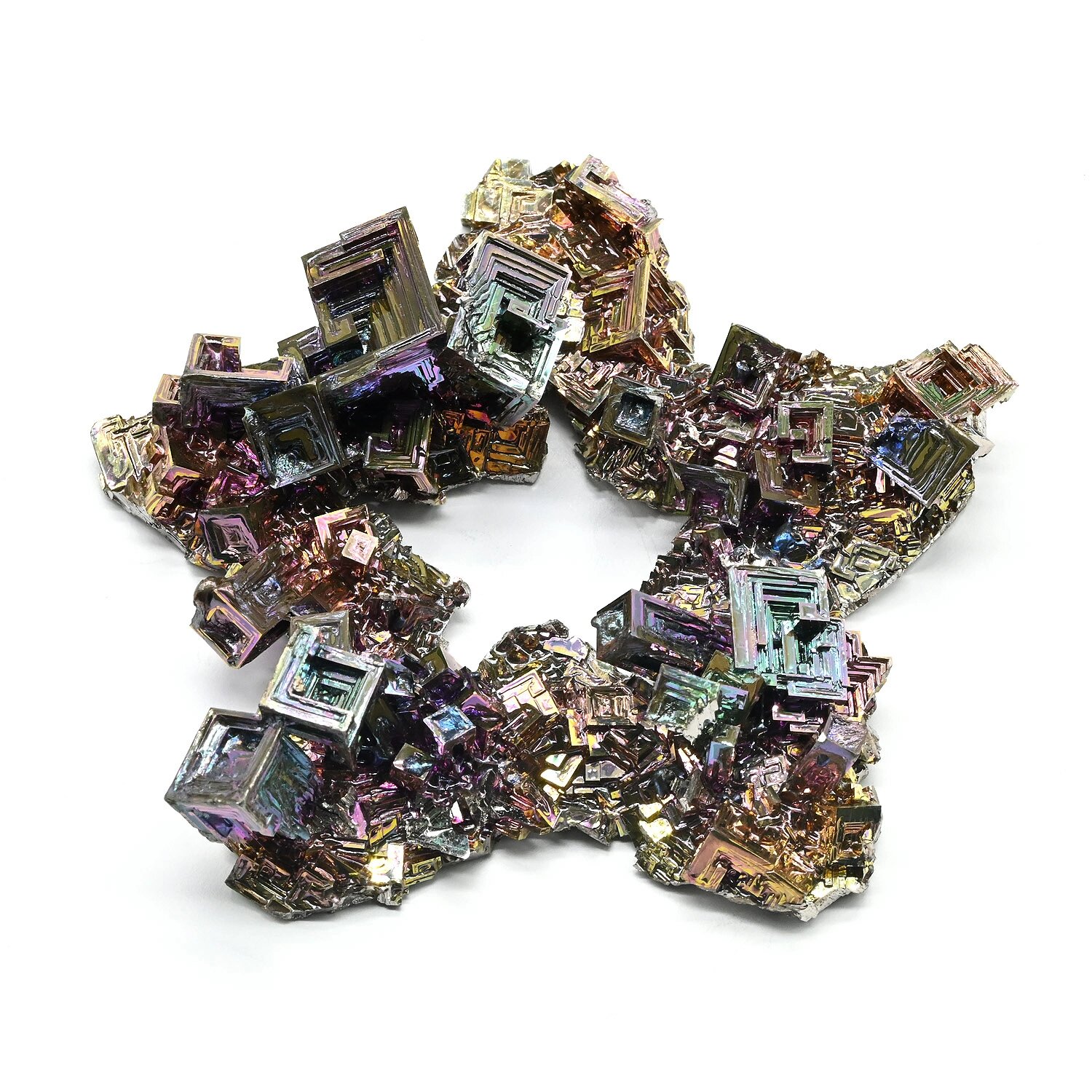 Кристаллическое образование Висмута "Звезда" 98*94*25мм .