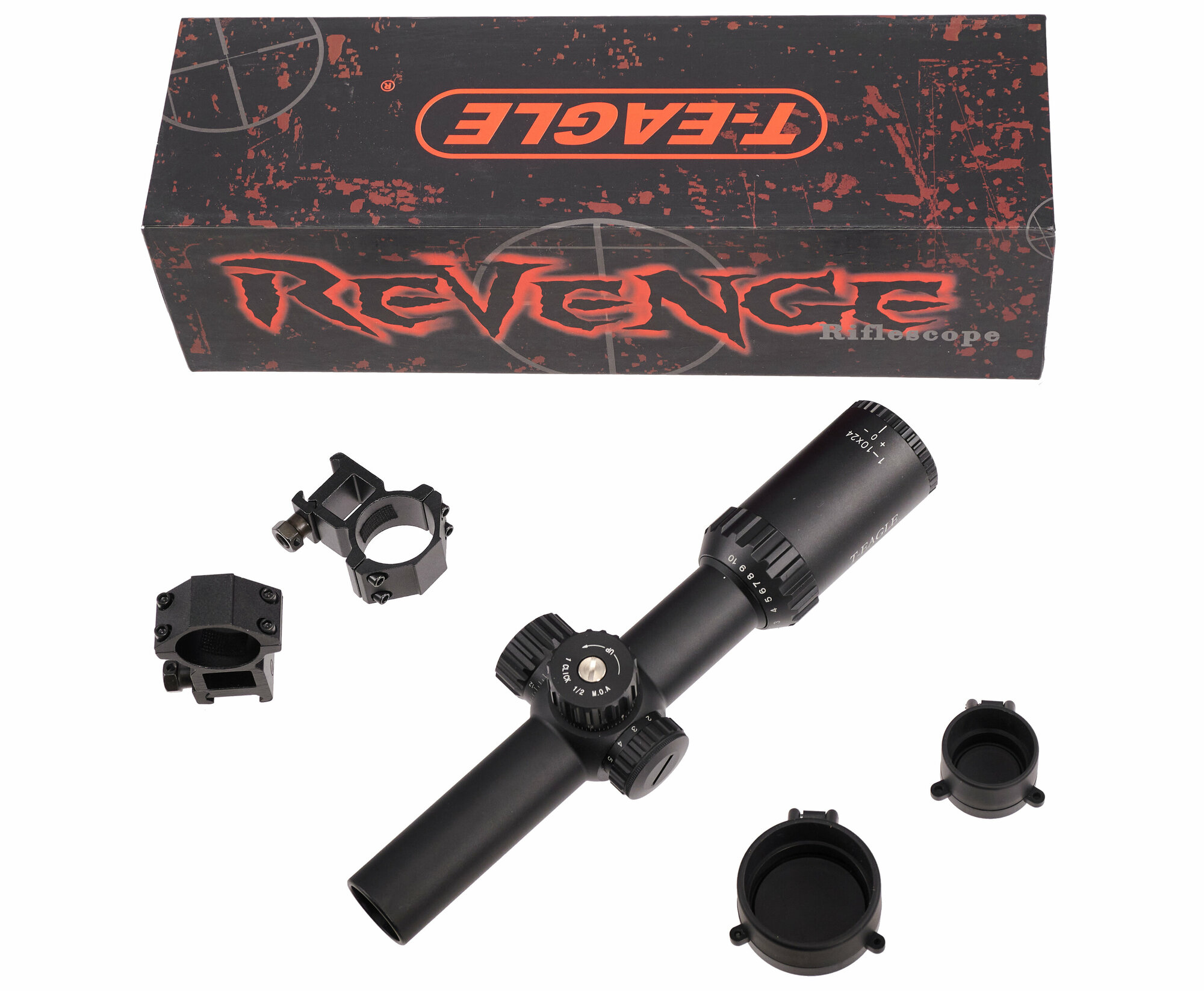 Оптический прицел T-Eagle MR 1-10x24 IR-US SFP (30 мм, подсветка)