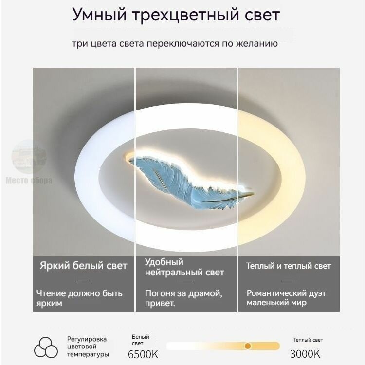Светильник потолочный светодиодный 96W