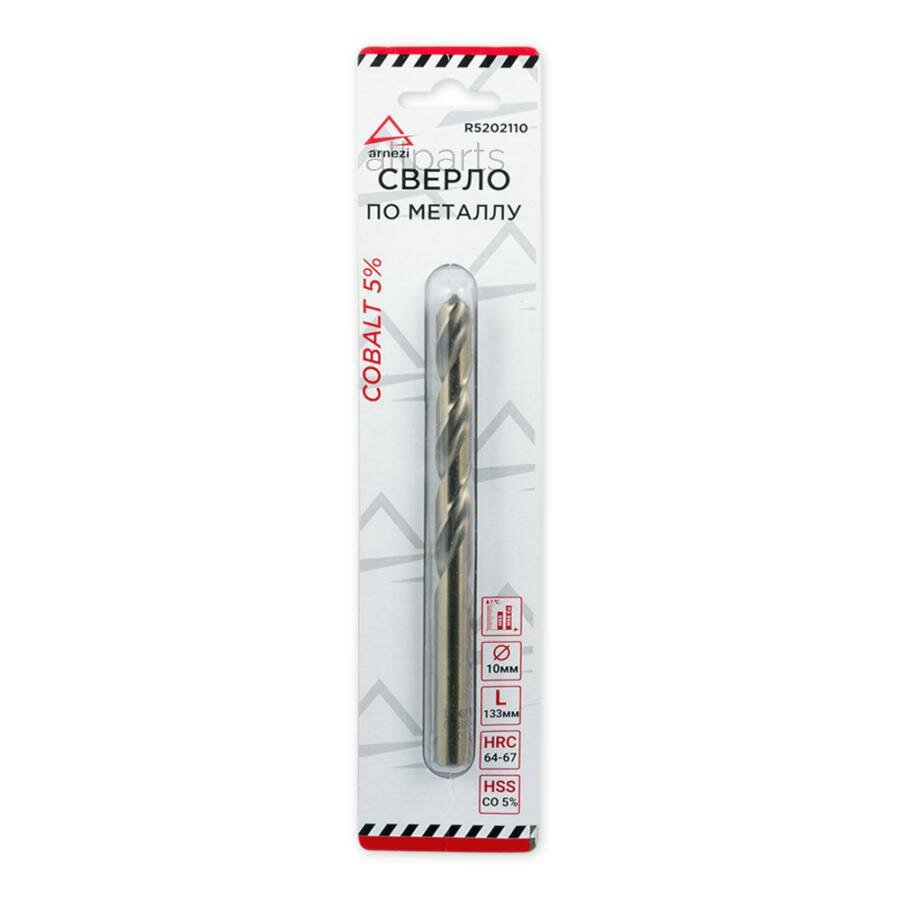 ARNEZI R5202110 Сверло по металлу HSS 10.0 мм Cobalt 5% ARNEZI R5202110